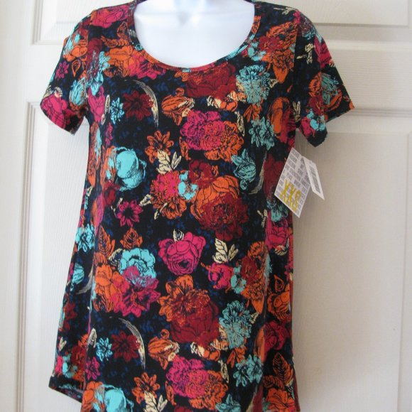 LuLaRoe | Tops | 25 Lularoe Classic T Xxs Nwt 35 Pink Orange Blue ...